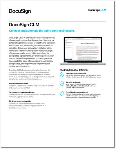 Agree faster with Contract Analytics and Lifecycle Management