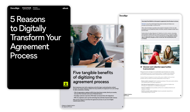 5 Reasons to Digitally Transform your Agreement Process